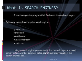 SEARCH ENGINES | PPTX