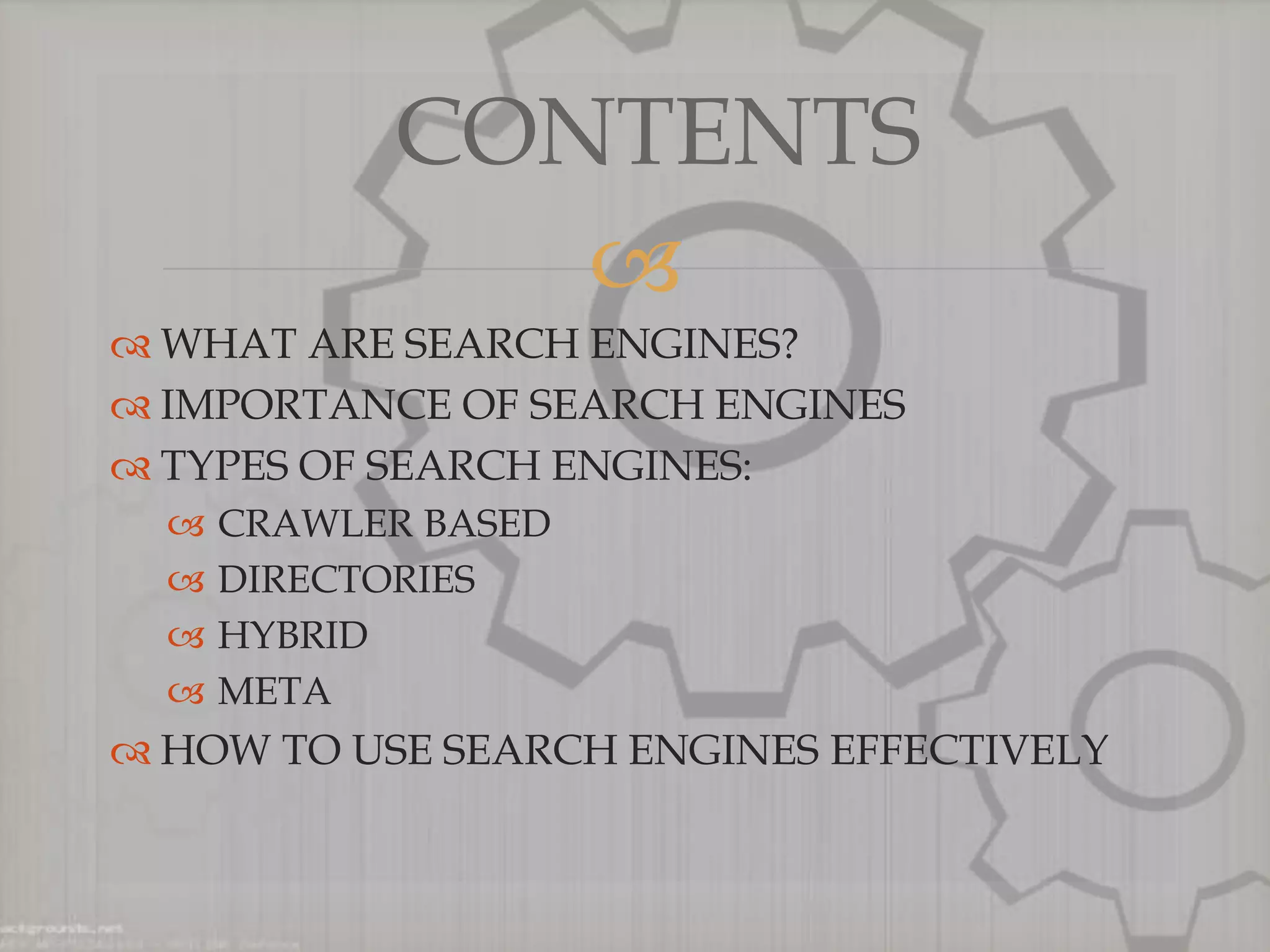 Search engines | PPTX