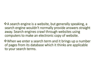 SEARCH ENGINE | PPTX