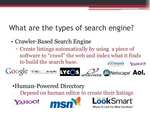 Search engines