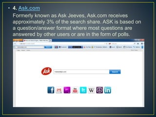 Search engines & advantage and disadvantage of intenet | PPTX