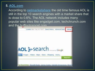 Search engines & advantage and disadvantage of intenet | PPTX