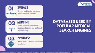 Relevant Medical Databases and Search Engines for Literature Screening | PPTX