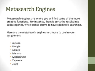 Search engines powerpoint | PPTX