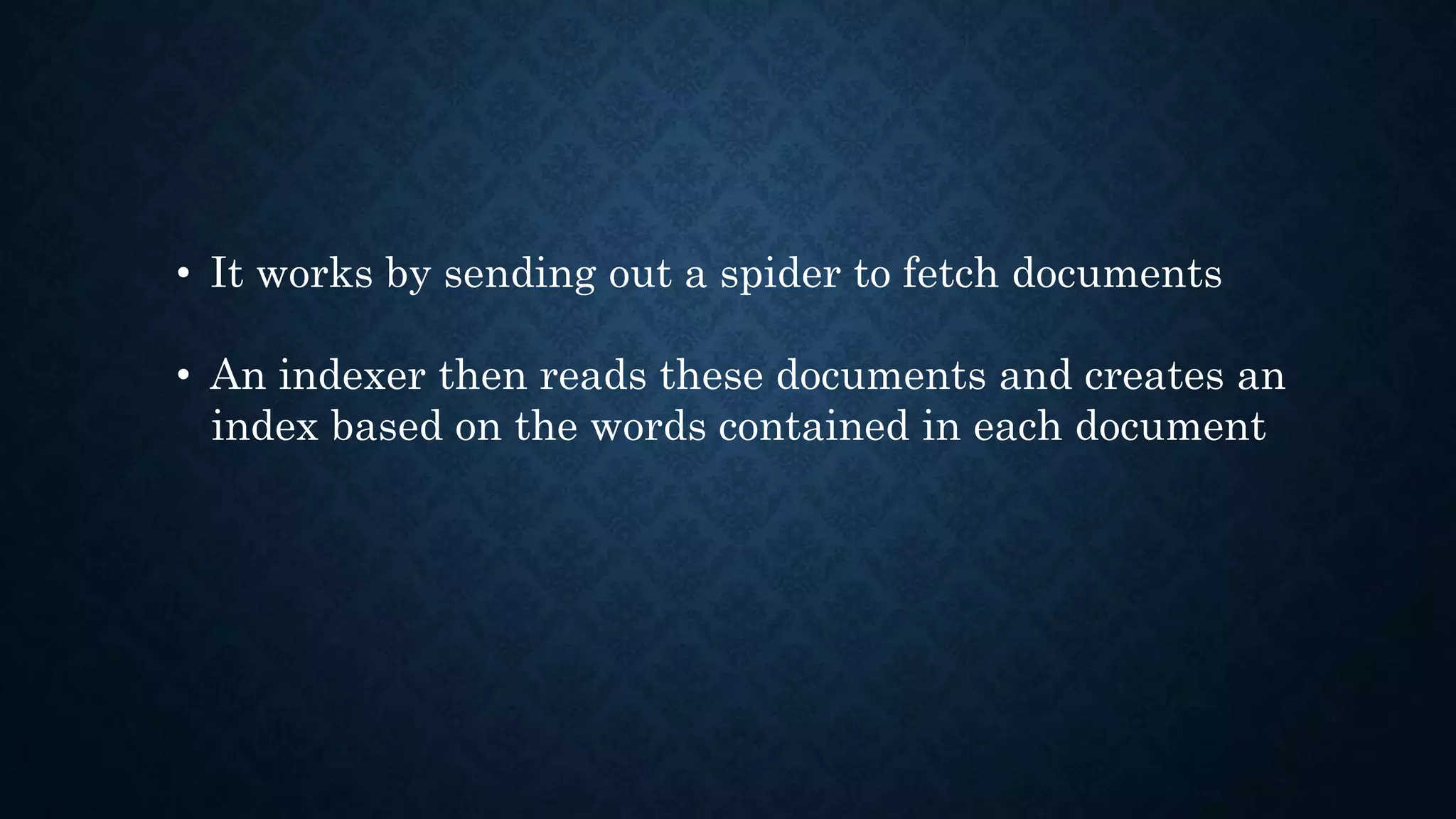 Search engines | PPTX | Search | Internet