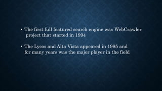 Search engines | PPTX