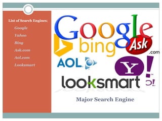 Learn the Search Engine Type and Its Functions! | PPSX