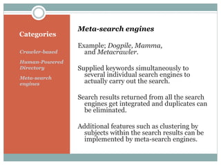Learn the Search Engine Type and Its Functions! | PPSX