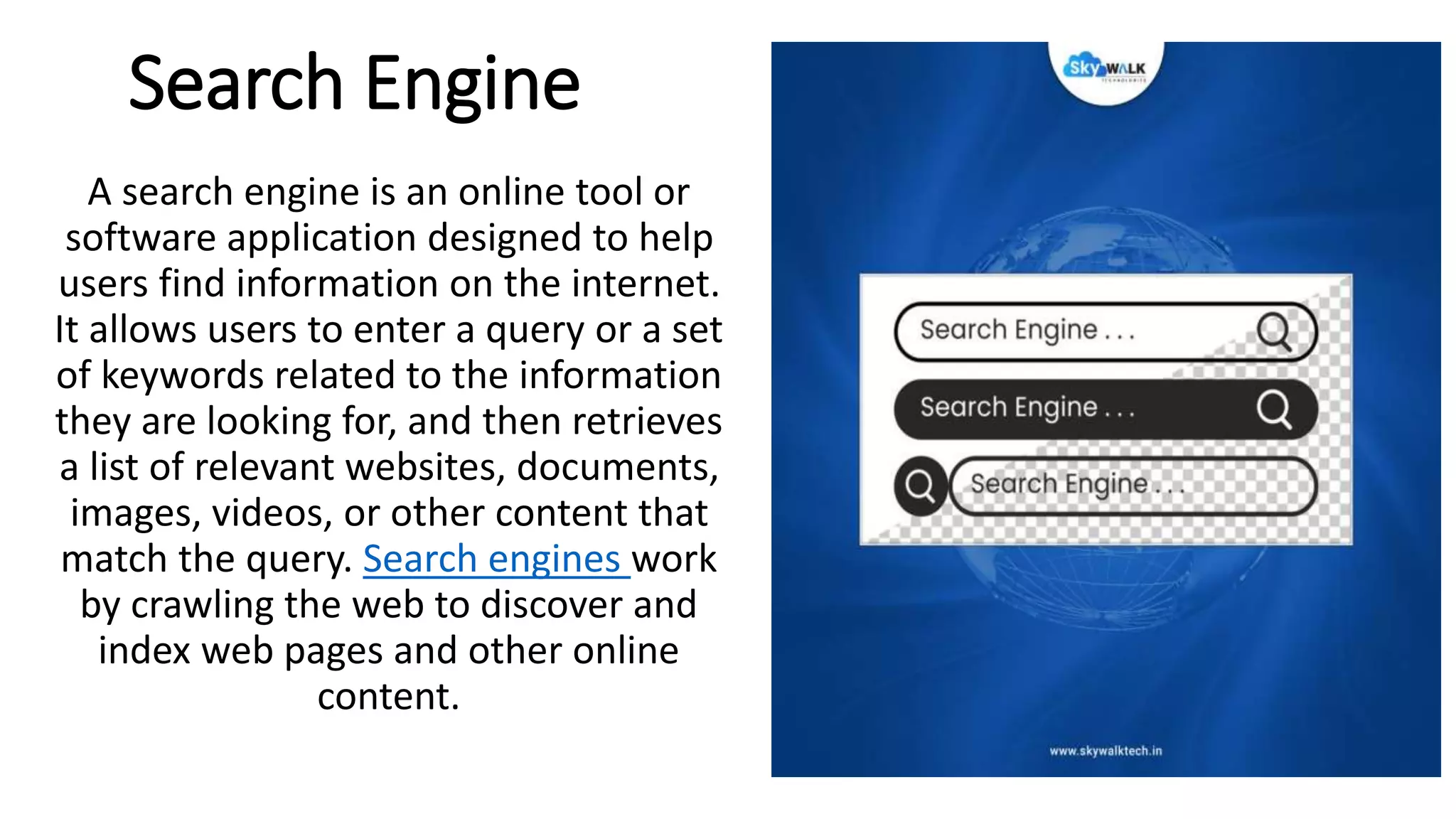 Most Used Search Engine Worldwide | PPTX