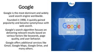 Most Used Search Engine Worldwide | PPTX