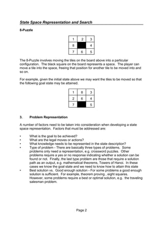 State Space Representation and Search | PDF