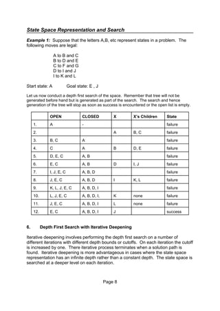 State Space Representation and Search | PDF
