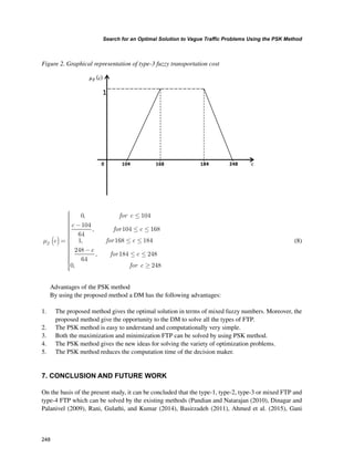 Search for an optimal solution to vague traffic problems using the psk method | PDF