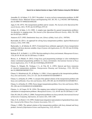 Search for an optimal solution to vague traffic problems using the psk method | PDF