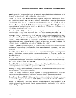 Search for an optimal solution to vague traffic problems using the psk method | PDF