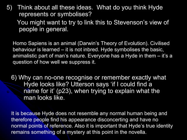 Jekyll and Hyde Chapter 2 | PPT