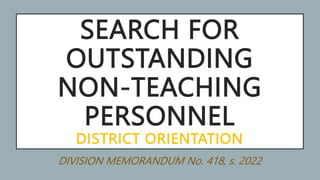SEARCH FOR OUTSTANDING NON-TEACHING PERSONNEL.pptx