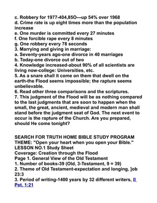 Search for truth lesson one | PDF