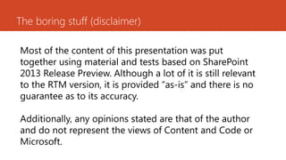 Planning SharePoint 2013 Search for IT PROs | PDF