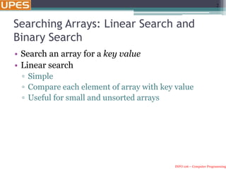 Searching in Arrays | PPSX