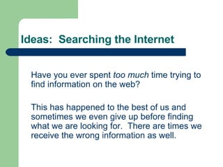 Searching The Internet | PPT
