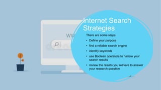 Searching and evaluating internet resources | PPTX