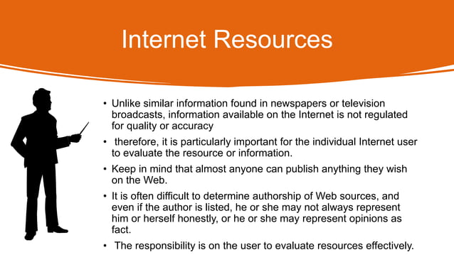 Searching and evaluating internet resources | PPTX