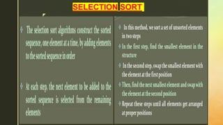 Searching and sorting | PPT