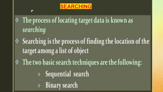 Searching and sorting | PPT | Free Download