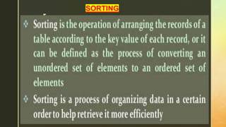 Searching and sorting | PPT