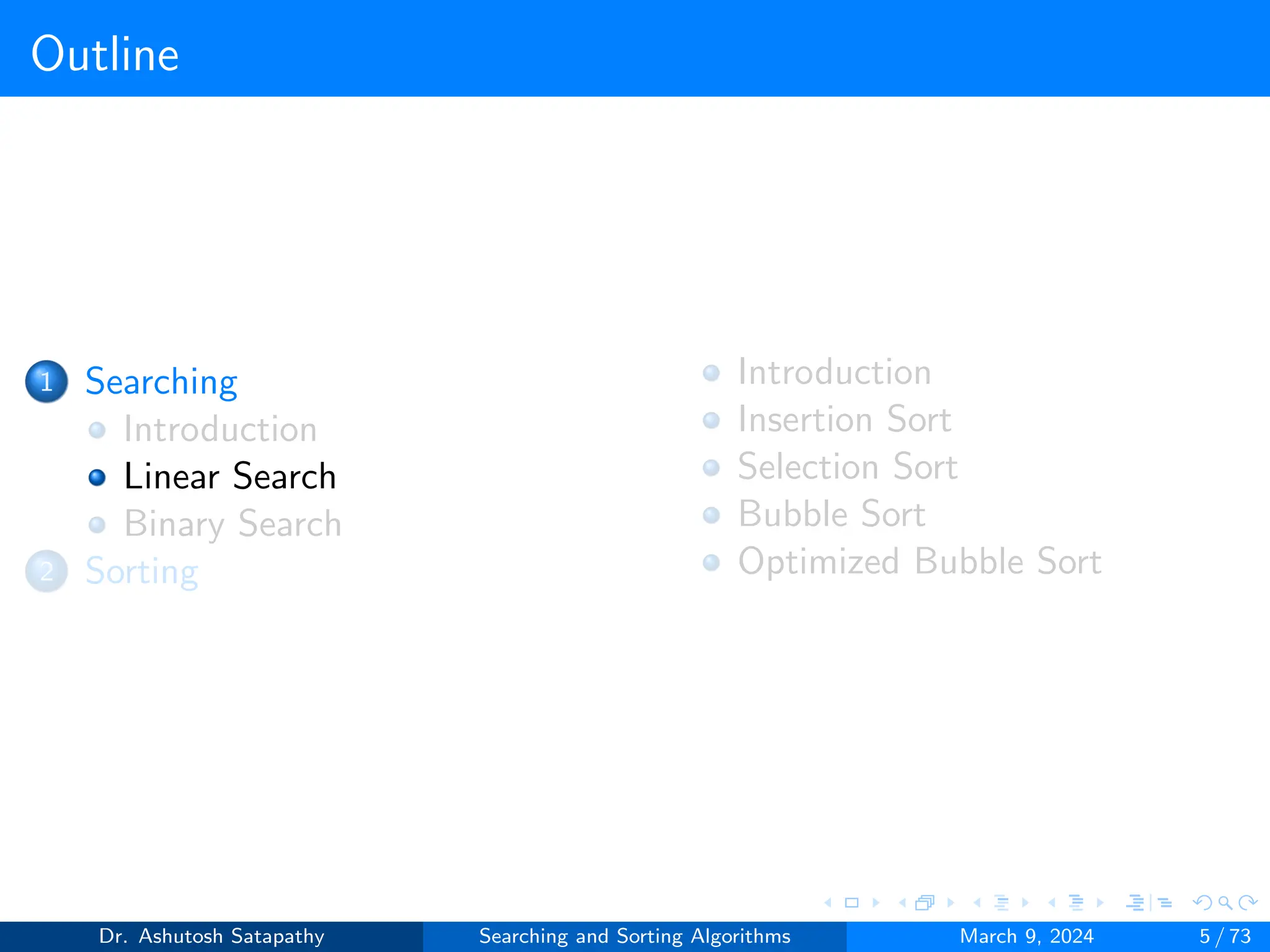 Searching and Sorting Algorithms | PDF