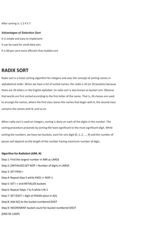 Searching and Sorting in Data Structures with examples | PDF