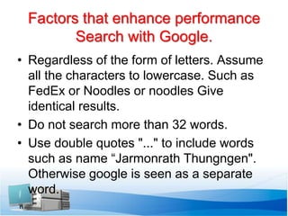 Google search by English | PPTX