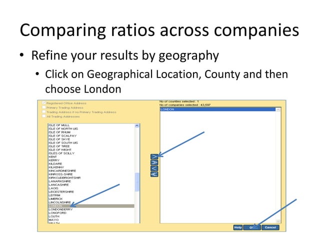 Using FAME to look at ratios | PPTX