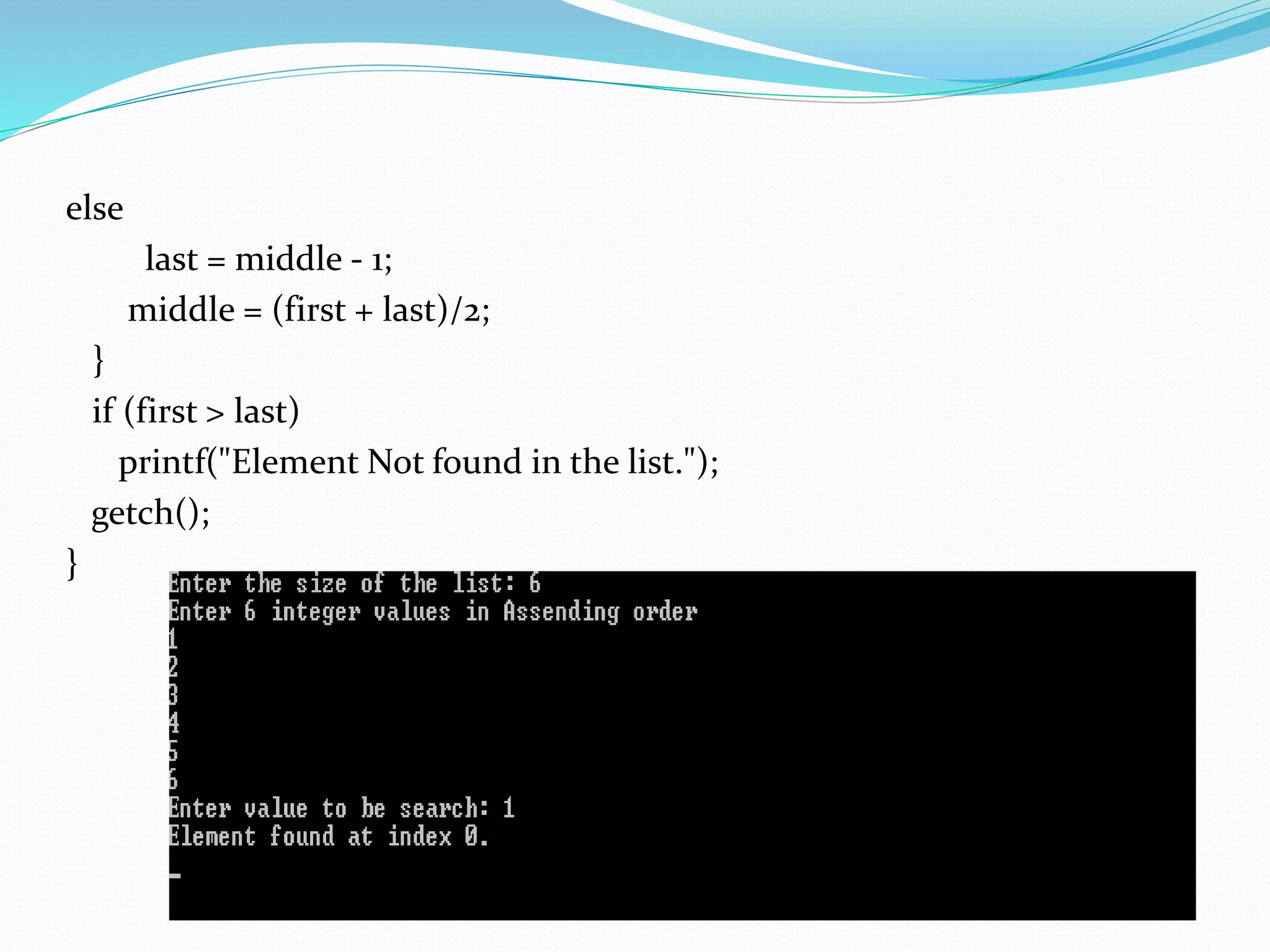 Searching in c language | PPT