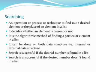 Searching in c language | PPT