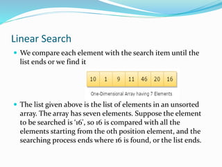 Searching in c language | PPT