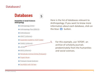 Searching jstor | PPT