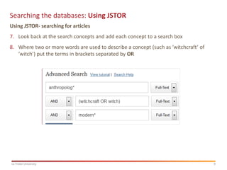 Searching jstor | PPT