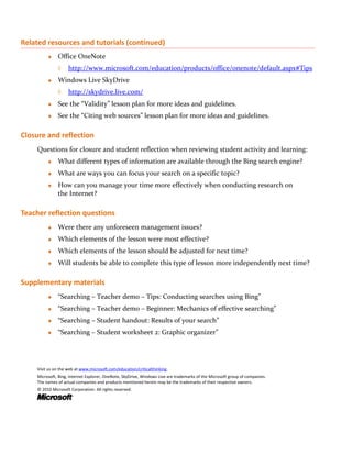 Searching lessonplan beginner | PDF