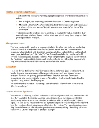 Searching lessonplan intermediate | PDF
