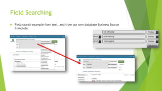 Searching library databases | PPTX