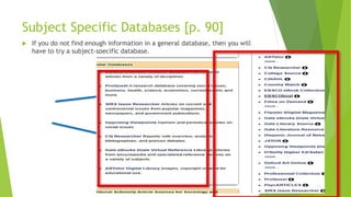 Searching library databases | PPTX