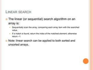 Searching,sorting | PPTX