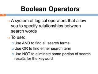 Searching strategies 23 aug | PPT