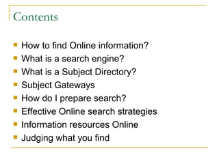 Searching techniques | PPT