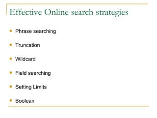 Searching techniques | PPT