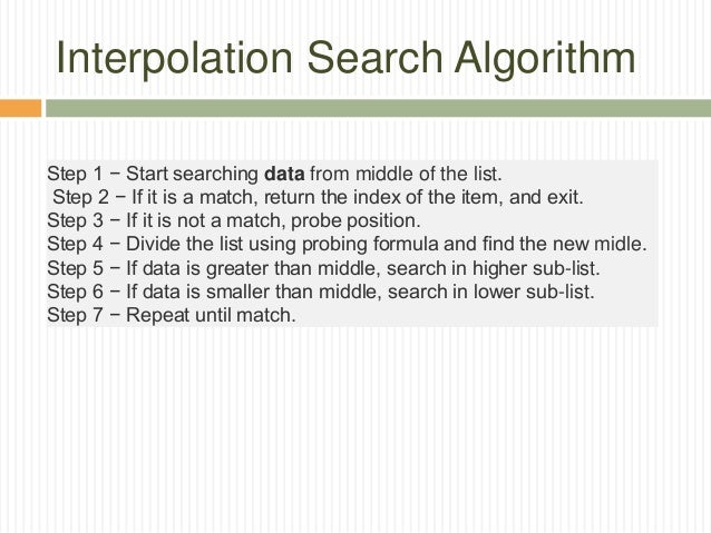 Searching techniques in Data Structure And Algorithm Searching techniques in Data Structure And Algorithm