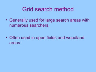 Searching the crime scene | PPT