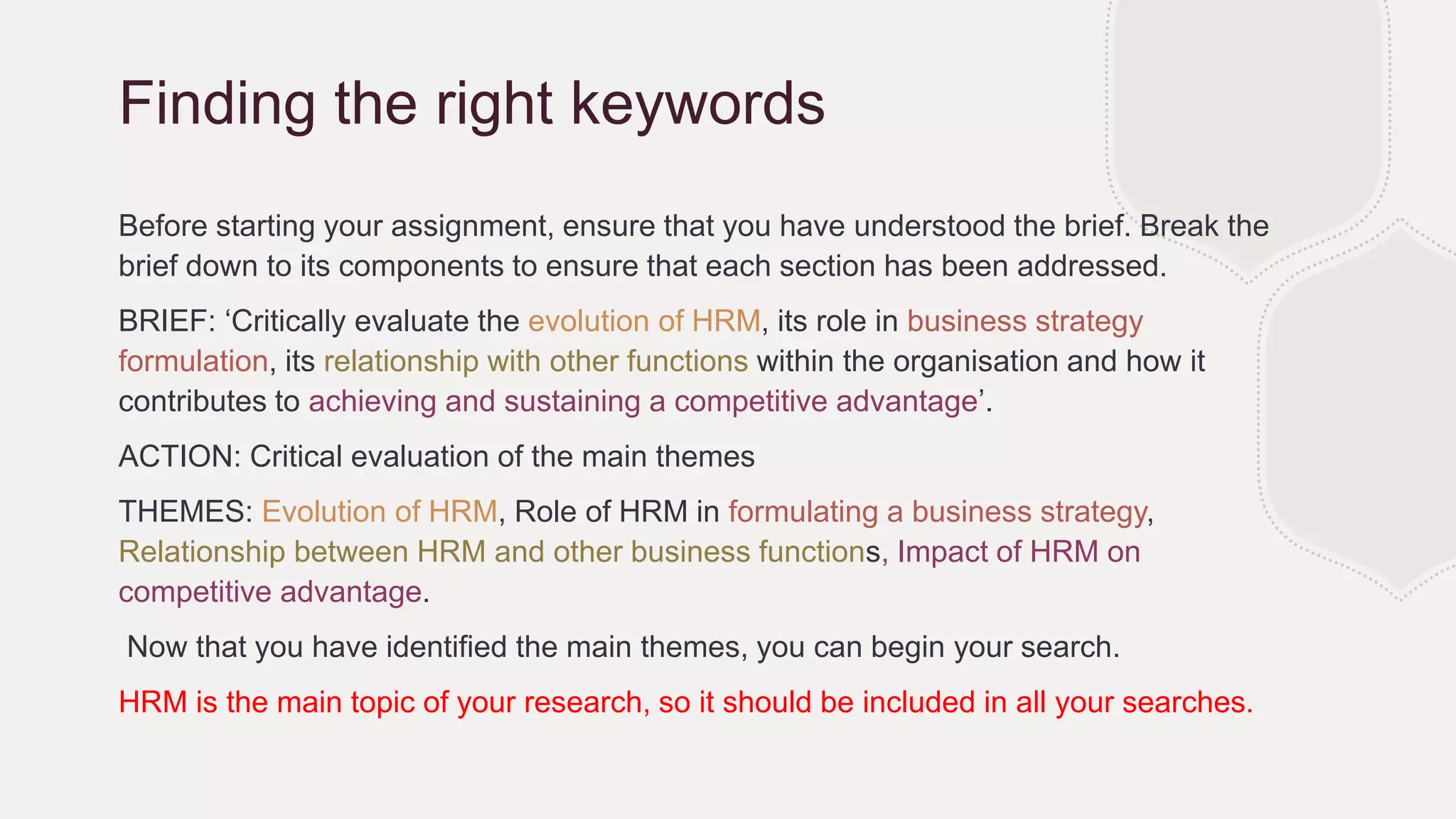 Searching The Databases Pptx